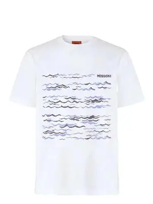 MISSONI Missoni Men Wave Print T-Shirt
