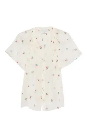 FORTE_FORTE Embroidered Cotton Shirt - Multicolor