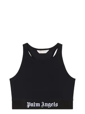 Palm Angels Black Logo Bandeau Top - Multicolor