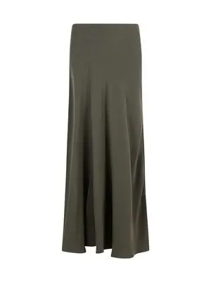 P.a.r.o.s.h Long Skirt With Split Hem - Gray