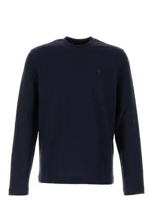 AMI Paris AMI PARIS Cotton T-Shirt Blue