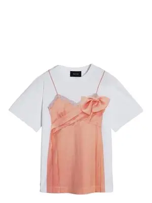 Simone Rocha Trompe L'oeil Print T-shirt - Multicolor