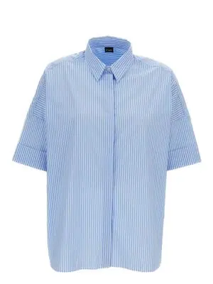 FAY Striped Stretch Cotton Poplin Shirt - Multicolor