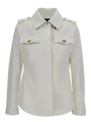 FAY Shirt Jacket In Stretch Cotton Drill - Multicolor