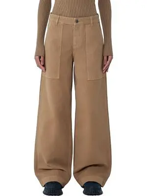 Moncler Wide-leg Cargo Pants With Oversized Patch Pockets - Brown