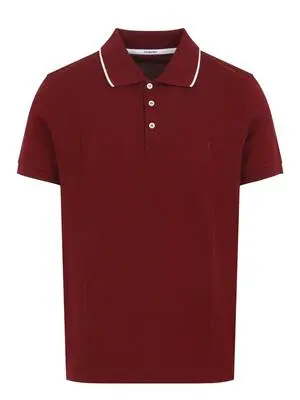 Saint Laurent Jersey Polo - Red