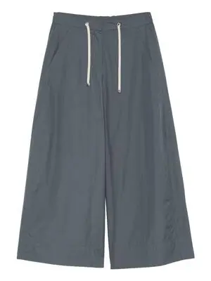Max Mara Wide Leg Cotton Trousers - Multicolor