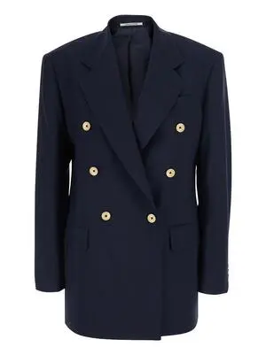 Tagliatore Double-breasted Jacket With Notched Lapel - Multicolor