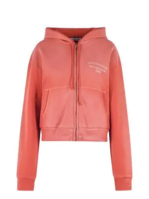 Acne Studios Cotton Fleece Zip-up Hoodie - Red