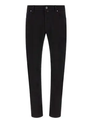Jacob Cohen JACOB COHEN Bard Stonewashed Straight Leg Jeans Black