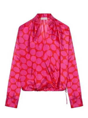 DRIES VAN NOTEN DRIES VAN NOTEN Long Sleeve Wrap Blouse With Tie Detail