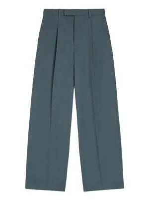 JIL SANDER Cotton Trousers - Blue
