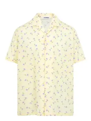JIL SANDER Short-sleeved Shirt With Floral Print - Multicolor