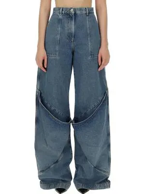 Attico Cargo Jeans - Blue