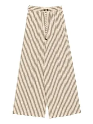 Max Mara Striped Wide-leg Trousers - Multicolor