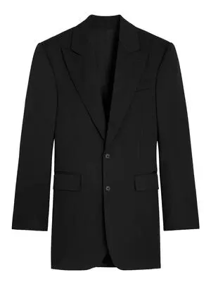 Celine Single-breasted Wool Blazer - Black