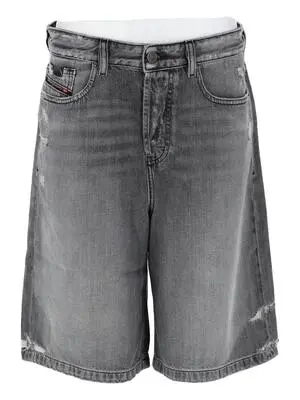 DIESEL® DIESEL De-Sire Relaxed Fit Denim Shorts Gray