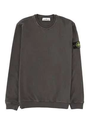 Stone Island Sweatshirt With Logo Patch - Gray