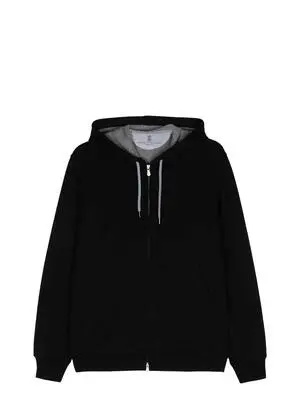 Brunello Cucinelli Zip-up Hoodie - Black