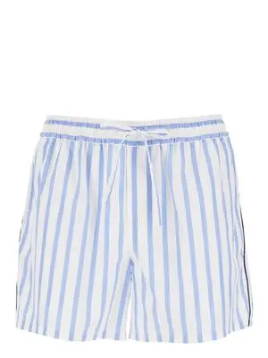 Dolce & Gabbana Cotton Striped Bermuda Shorts With Drawstring Waist - Multicolor