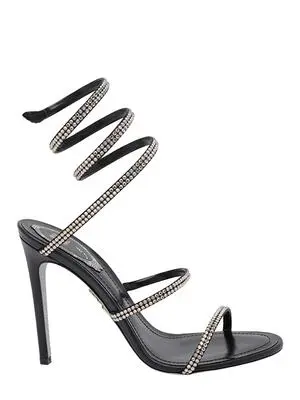 Rene Caovilla René Caovilla Embellished Stiletto Heel Sandals Black