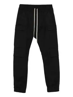 Rick Owens Organic Cotton Cargo Trousers - Black