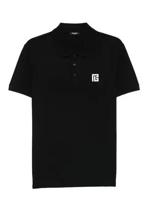Balmain Polo Shirts - Black