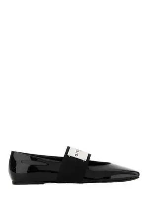 Givenchy Leather Squared Ballerinas - Black