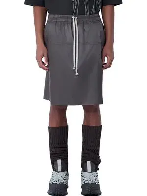 Moncler MONCLER Drawstring Midi Kilt Shorts Gray