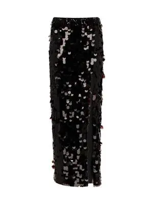 P.a.r.o.s.h Sequined Maxi Skirt - Brown