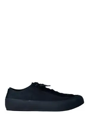 Stone Island Mesh Low-top Sneakers With Suede Trims - Black