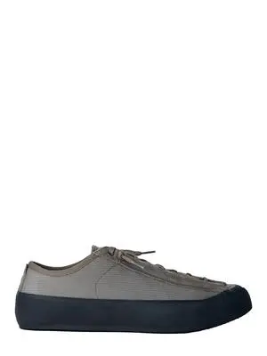 Stone Island Mesh Low-top Sneakers With Suede Trims - Brown
