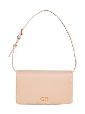 Valentino Garavani Rose Sand Vlogo Signature Mini Shoulder Bag - Multicolor