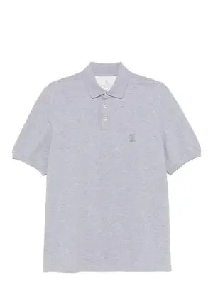 Brunello Cucinelli Grey Polo Shirts - Gray