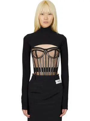 Dolce & Gabbana Kim High Neck Bolero - Black