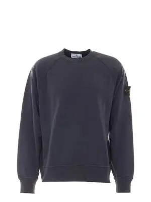 Stone Island STONE ISLAND Logo Patch Crewneck Sweatshirt Blue