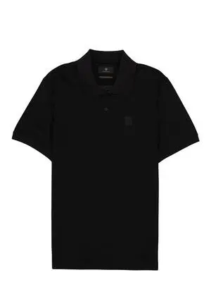 Belstaff Polo Steel Con Patch Logo - Black