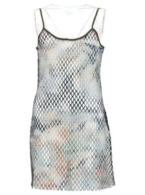 DIESEL® DIESEL Printed Mesh Dress Multicolor