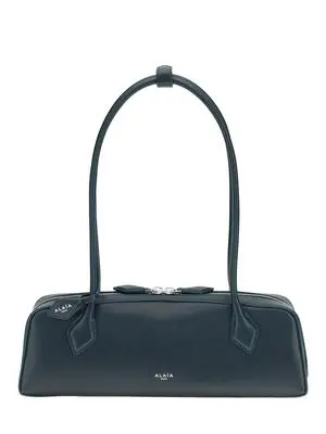 Alaïa Alaïa Le Teckel Shoulder Bag In Goatskin Blue