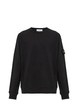 Stone Island Cotton Sweatshirt With Logo Badge - Multicolor