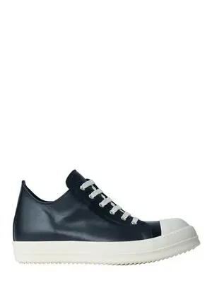 Rick Owens Low-top Leather Sneakers - Black