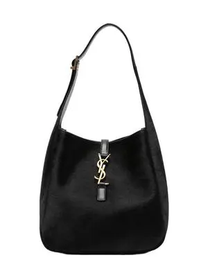 Saint Laurent Calf Leather Shoulder Bag - Black