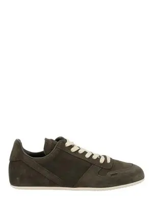 Rick Owens RICK OWENS Lace-Up Calf Leather Sneakers Gray