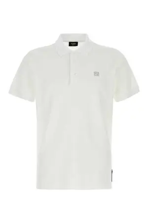 Fendi Piquet Polo Shirt - White