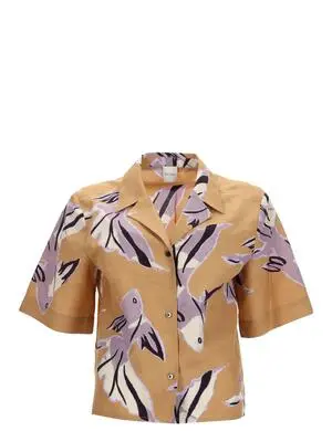 Paul Smith Printed Cotton And Silk Shirt - Multicolor