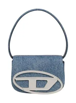 DIESEL® Denim Shoulder Bag With Oval D Logo - Blue