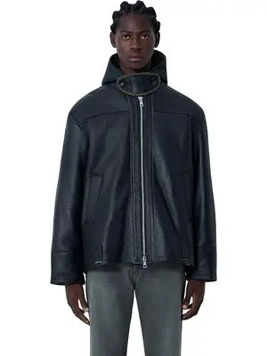 Our Legacy Leather Blizzard Jacket - Black
