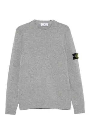 Stone Island STONE ISLAND Cotton Crewneck Sweater With Detachable Compass Badge Multicolor