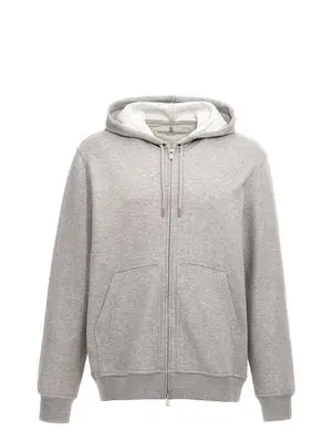 Brunello Cucinelli Zip Up Hoodie - Gray