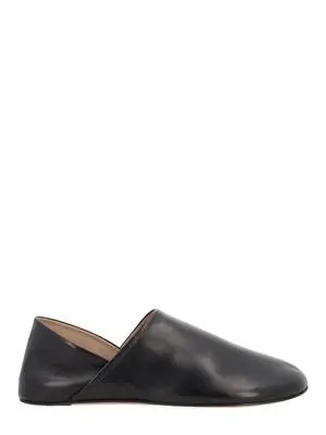 JW Anderson Leather Slipper Shoe - Black